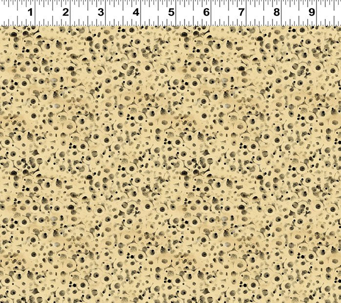 Emerald Hollow Dot Light Butter Sue Zipkin Clothworks Cotton Fabric CL ...