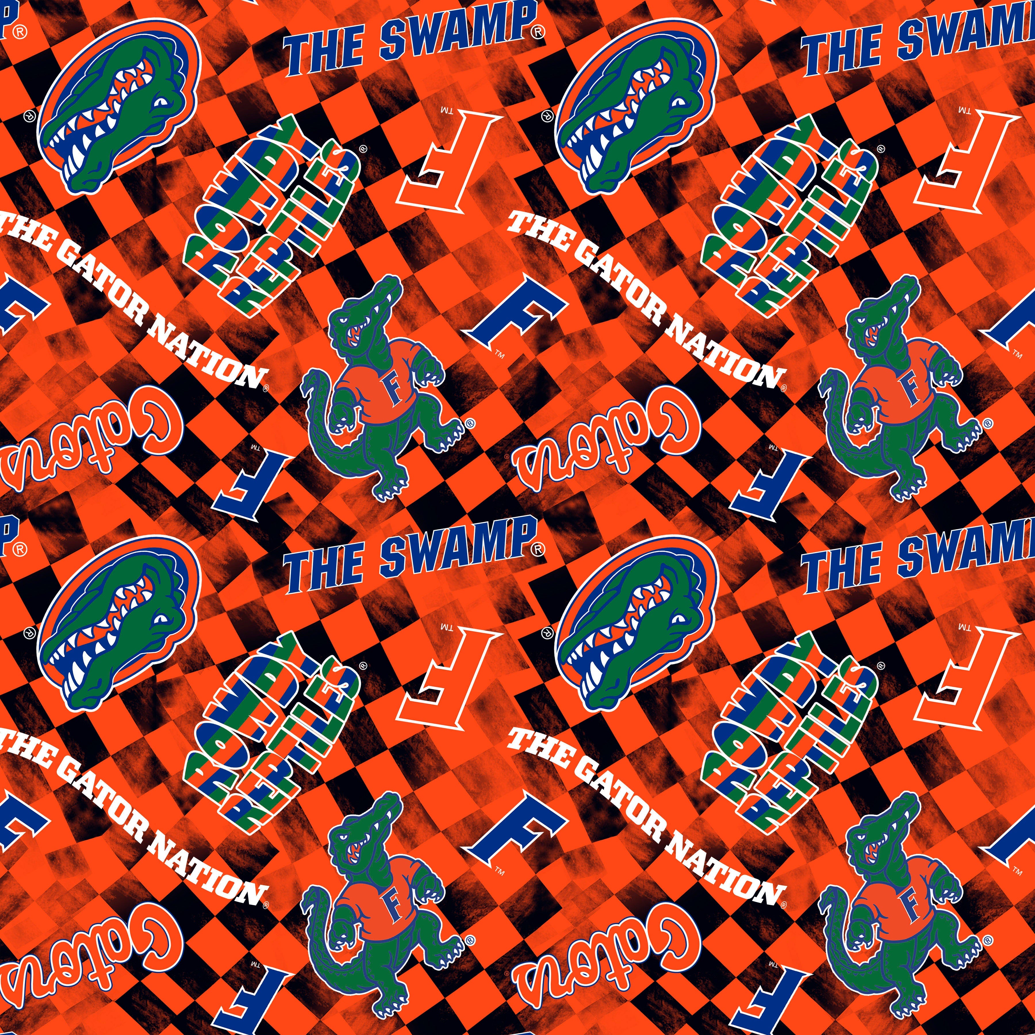 Florida Gators NCAA College Checks Orange Sykel Enterprises Canvas Duc ...