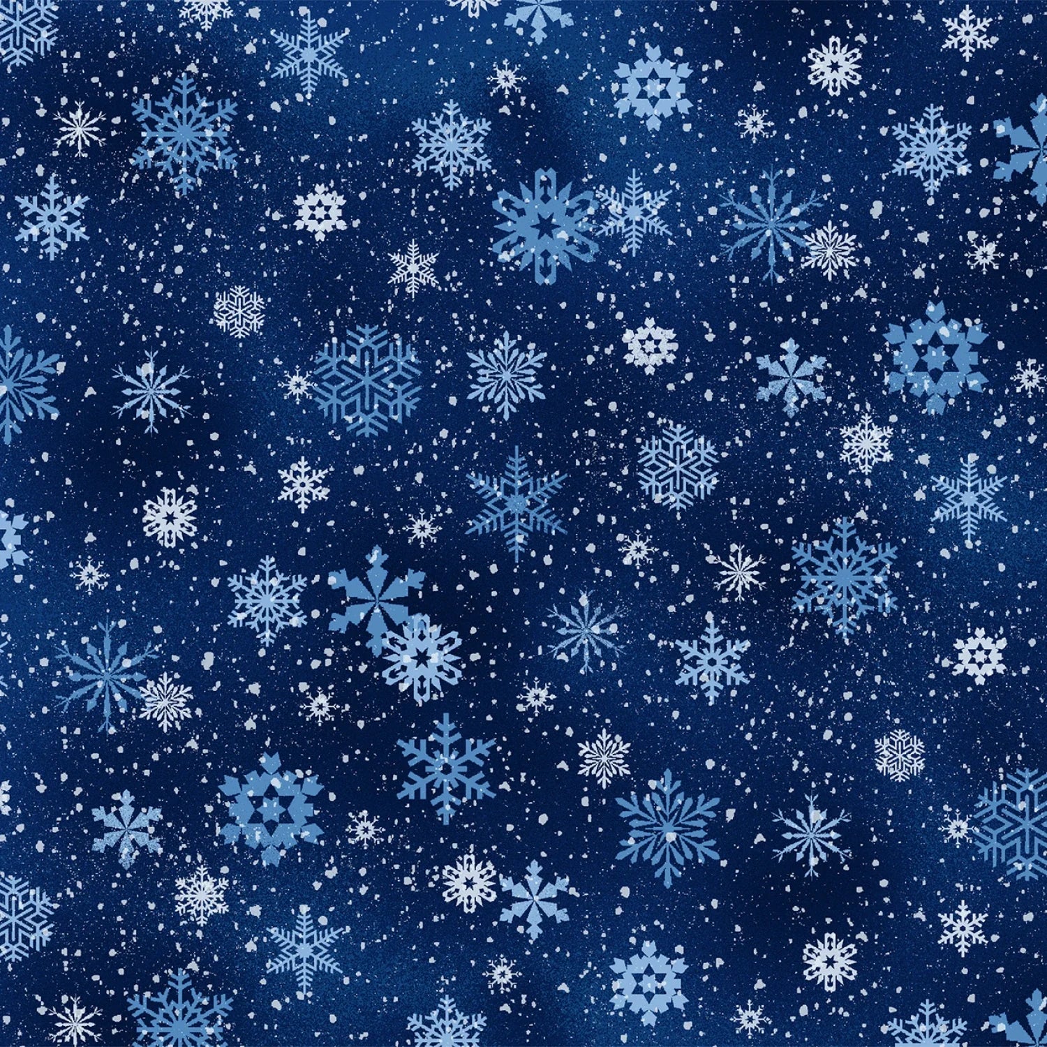 Landscape Medley Snowflakes Night Blue Mary Stewart Elizabeth's Studio ...