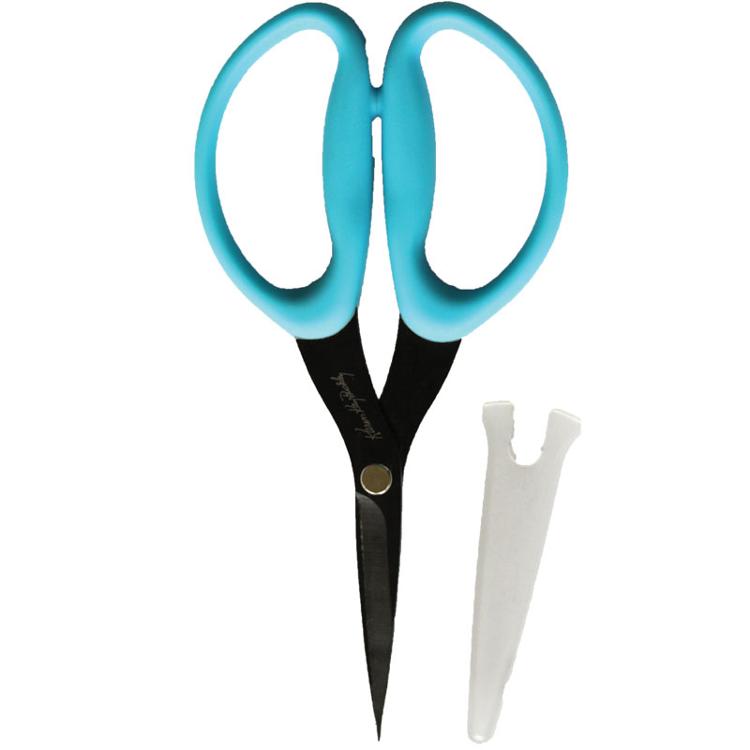 Perfect Scissors Serrated Blades Medium 6" Light Blue Karen Kay Buckle ...