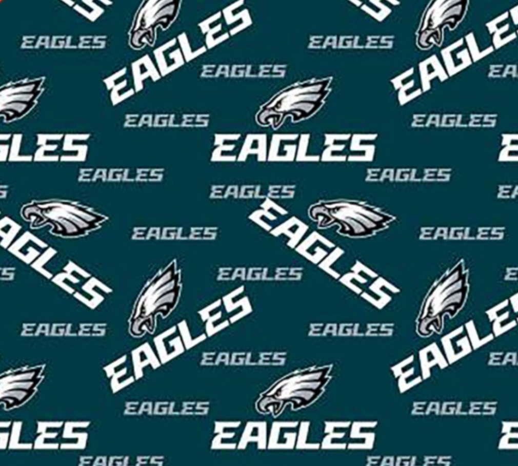Philadelphia Eagles NFL Football Allover Fabric Traditions Cotton Fabr ...