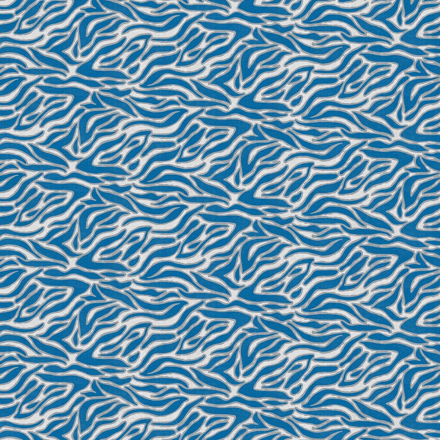 Pride of Detroit Zebra Blue Grey Paintbrush Studios Cotton Fabric PBS ...