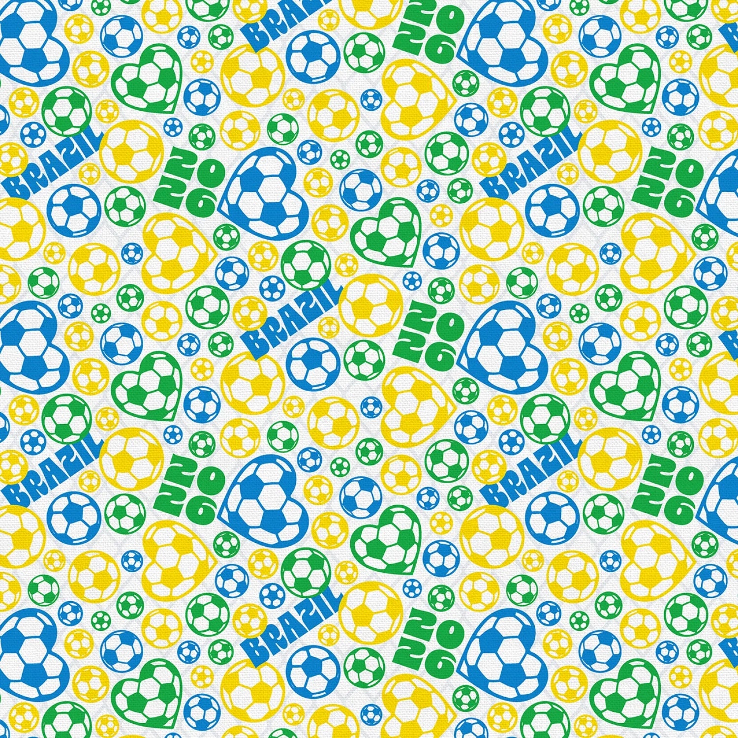 United We Play Brazil Soccer Ball Toss Yellow Blue Paintbrush Studios ...