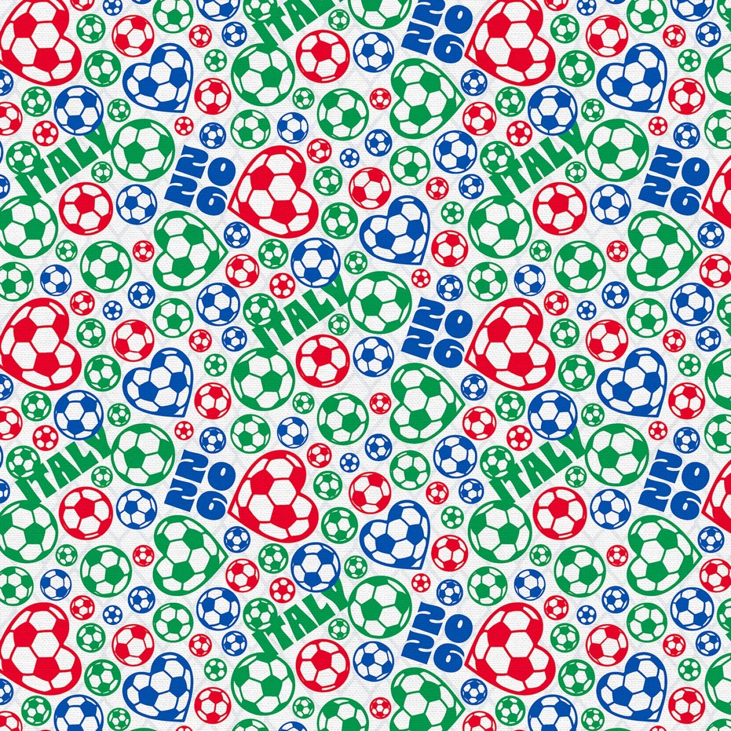 United We Play Italy Soccer Ball Toss Red Green Paintbrush Studios Cot ...